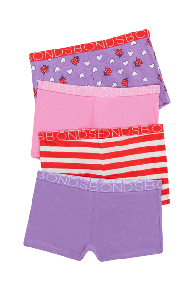 Bonds 4 Pack Older Girls Shortie - Print YYP | Target Australia