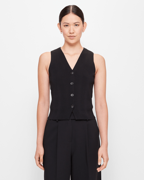 Sleeveless Crepe Knit Vest - Preview | Target Australia