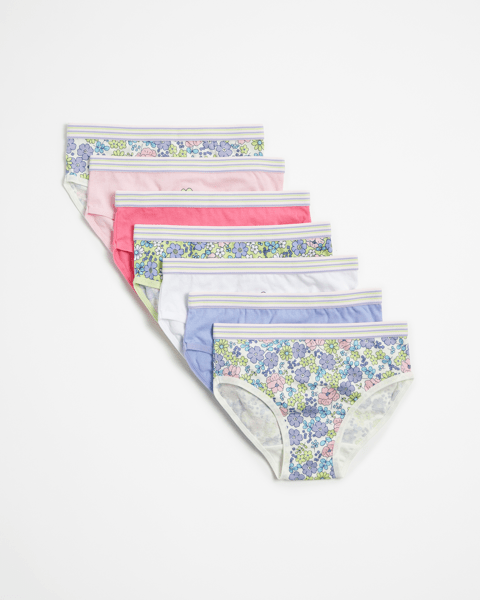 Girls Underwear Briefs 7 Pack - Maxx - Floral Ladybug | Target Australia