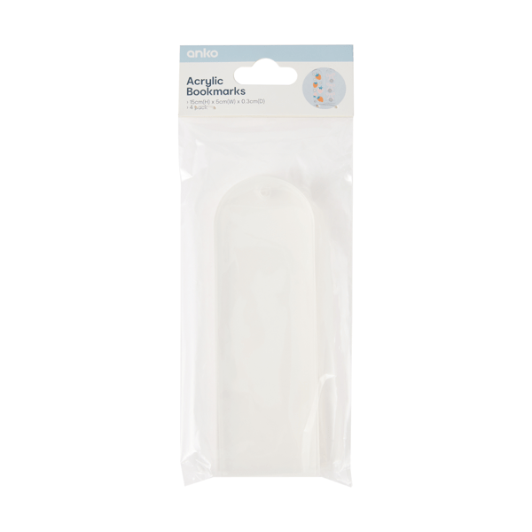 4 Pack Acrylic Bookmarks - Anko | Target Australia