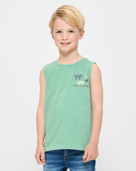 Print Washed Tank | Target Australia