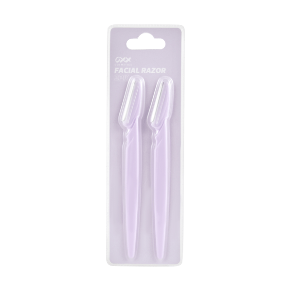 2 Pack Facial Razors, Purple - OXX Cosmetics | Target Australia