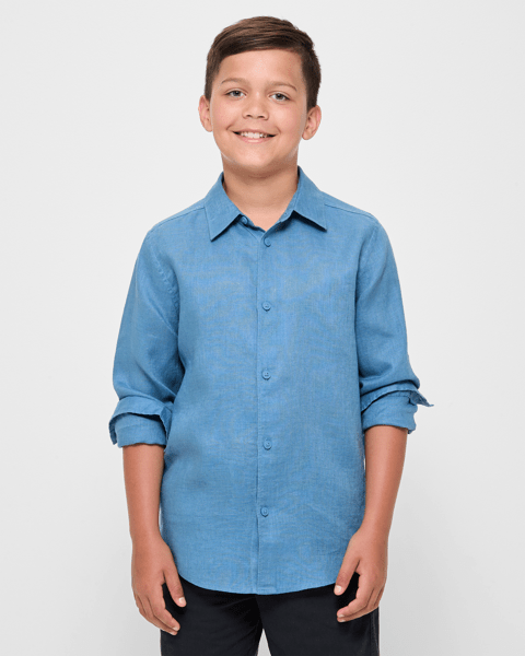 European Linen Long Sleeve Shirt Target Australia
