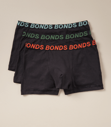 3 Pack Bonds Boys Sports Trunks - Black | Target Australia