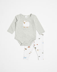 Baby Organic Cotton Bodysuit and Leggings 2 Piece Set - Farm | Target ...