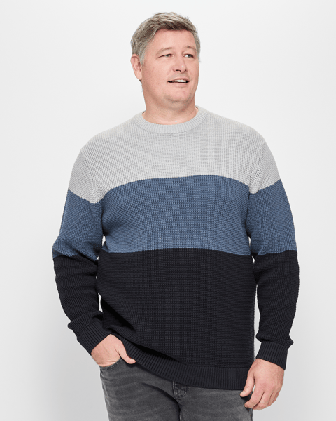 Plus Stripe Knit Jumper | Target Australia