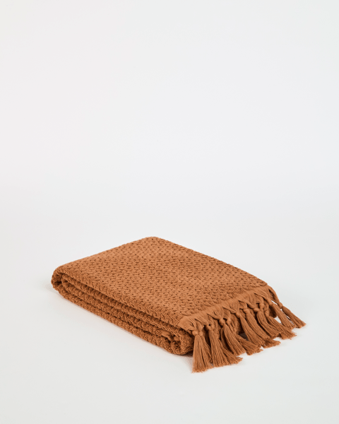 Laynie Australian Cotton Textured Bath Towel - Rust | Target Australia