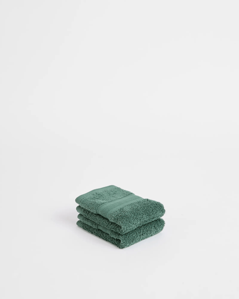 Grandeur Australian Cotton Face Washers 2 Pack - Forest Green | Target ...