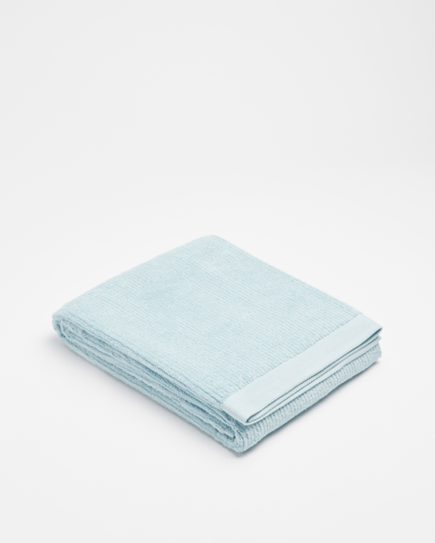 Australian Cotton Ribbed Bath Sheet - Piper - Aqua | Target Australia
