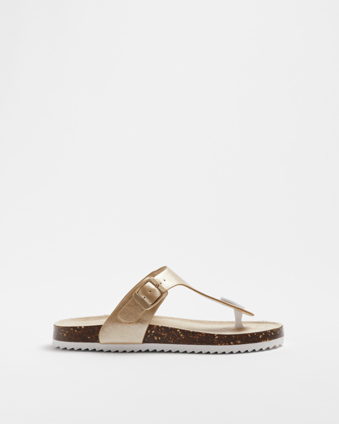 Kids Youth Toe Post Cork Sandal | Target Australia