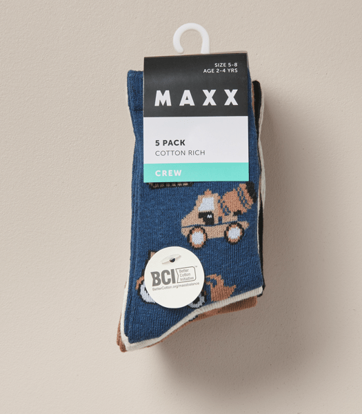 5 Pack Maxx Construction Crew Socks | Target Australia