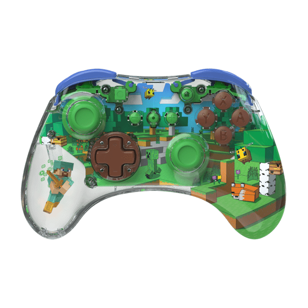 PDP Nintendo Switch Realmz Wireless Controller - Minecraft Steve ...