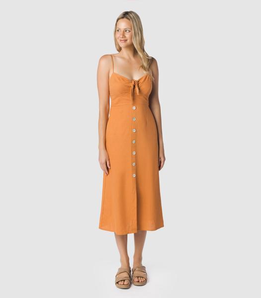 Piping Hot Tie Front Midi Dress Target Australia