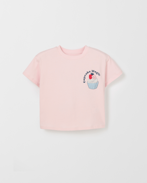 Australian Cotton Boxy T-Shirt - Light Pink | Target Australia