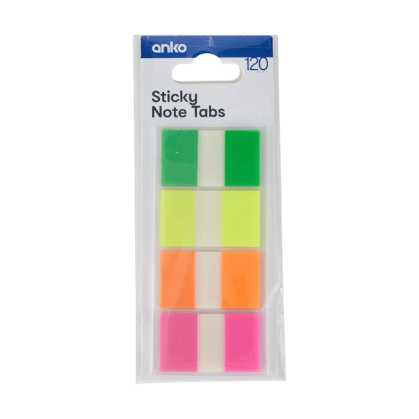 Sticky Note Tabs, 120 Pack - Anko | Target Australia