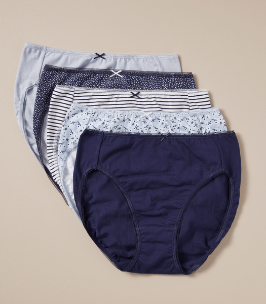 5 Pack Cotton/Elastane High Cut Briefs; Style: LHF183555 | Target Australia
