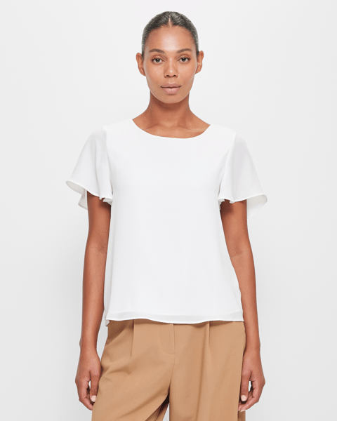 Crew Neck Top - Preview - White | Target Australia