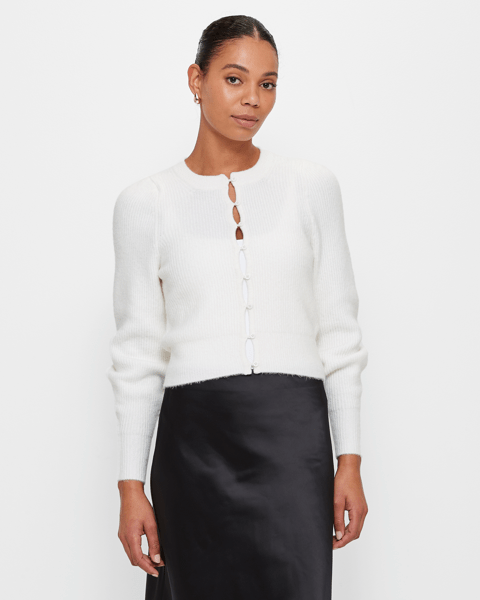 Long Balloon Sleeve Cardigan - Preview | Target Australia