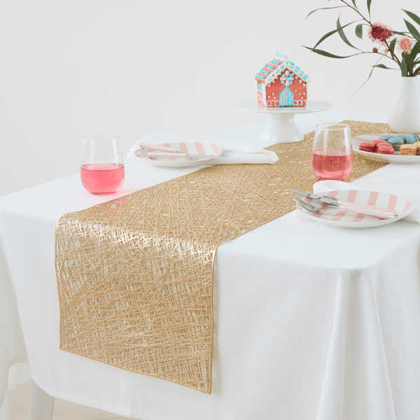 Gold Look Scribble Table Runner - Anko | Target Australia