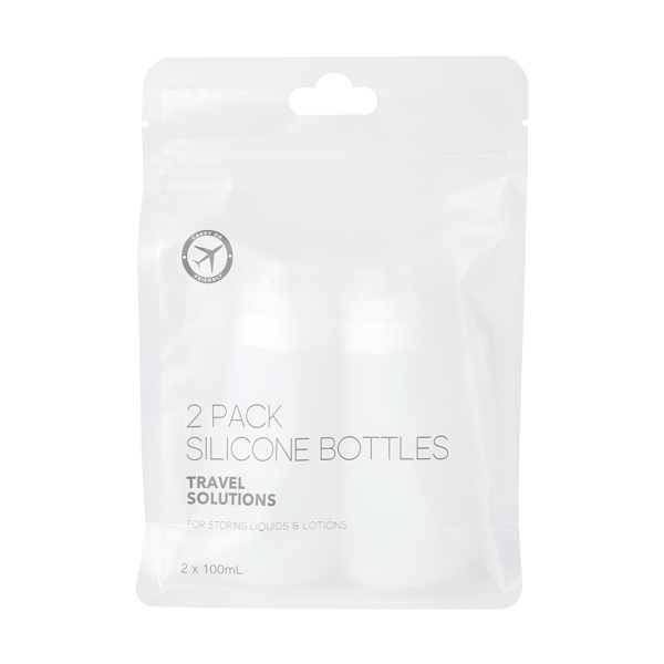 2 Pack Travel Solutions Silicone Bottles | Target Australia