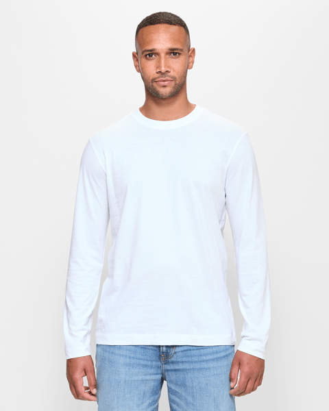Australian Cotton Long Sleeve T-Shirt - White | Target Australia