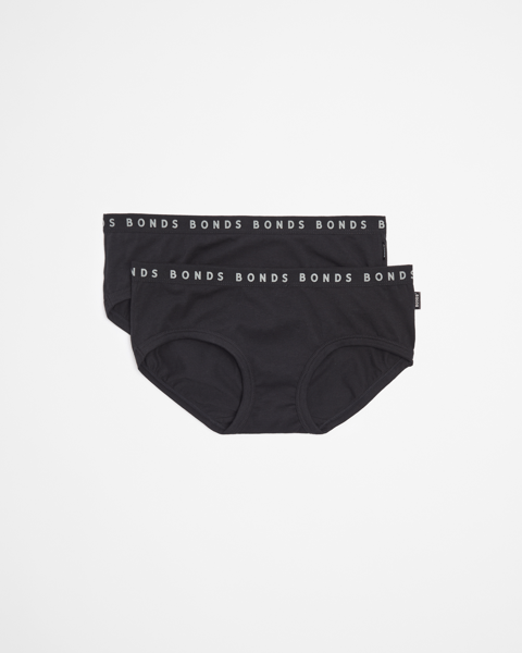 Womens Hipster Boyleg Briefs 2 Pack - Bonds - Black | Target Australia