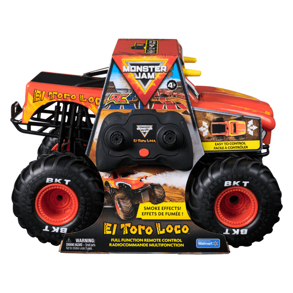 Monster Jam, El Toro Loco RC Monster Truck with Atomizer Smoke Effects ...