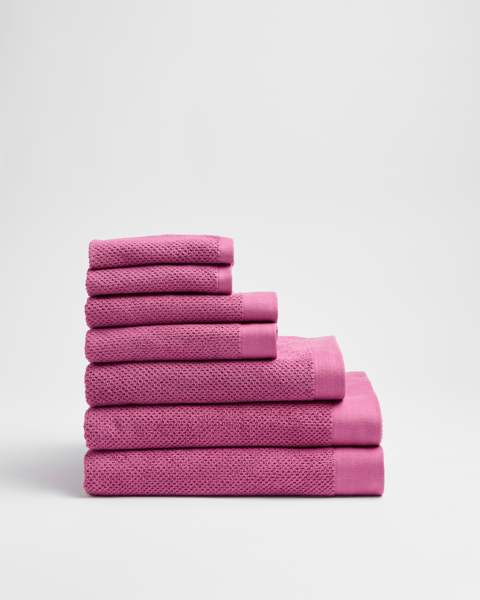 Milo Australian Cotton 7 Piece Towel Set - Red Violet | Target Australia