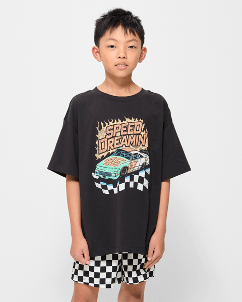 Print Cotton Pyjama Set - Speed Dream | Target Australia