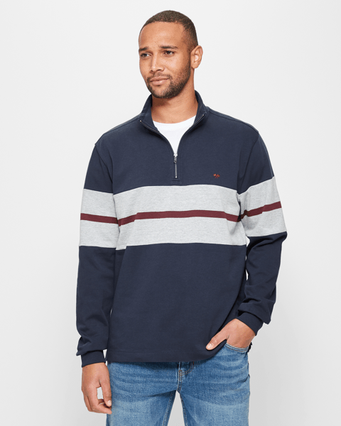 Half Zip Rugby Polo Jumper | Target Australia