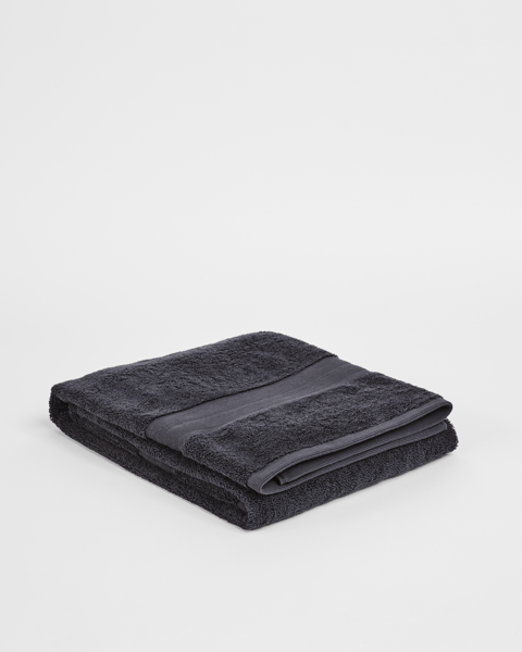 Grandeur Australian Cotton Bath Sheet - Midnight Black | Target Australia