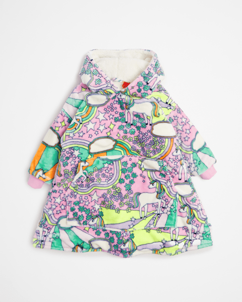 Rainbow Unicorn Fleece Oversized Hoodie | Target Australia