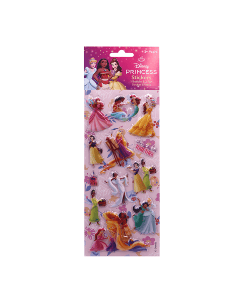 Disney Princess Bubble Stickers 3 Pack | Target Australia