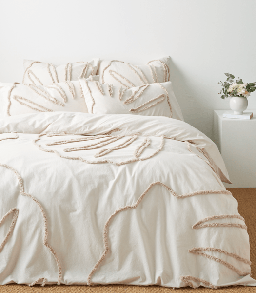 Dune Texture Shell Quilt Cover Set | Target Australia
