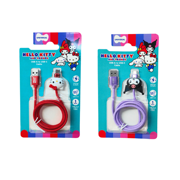Hello Kitty and Friends USB-A to USB-C Charging Cable - Assorted ...