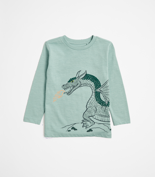 Novelty Dragon Long Sleeve Top | Target Australia