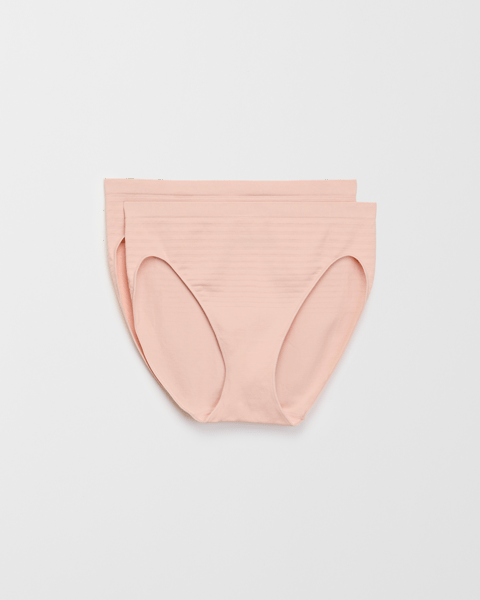 Womens Seamfree Matte and Shine High Cut Briefs 2 Pack - Potpourri ...