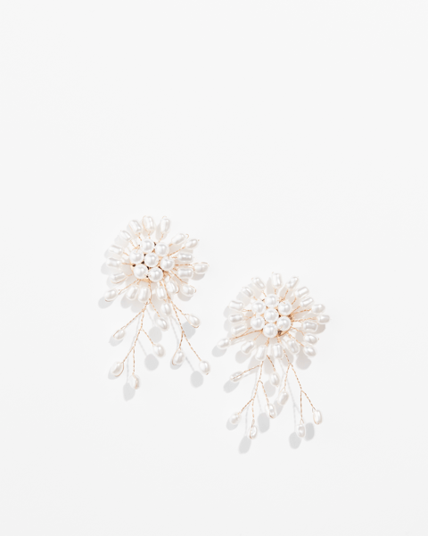 Faux Pearl Bead Starburst Drop Earrings | Target Australia