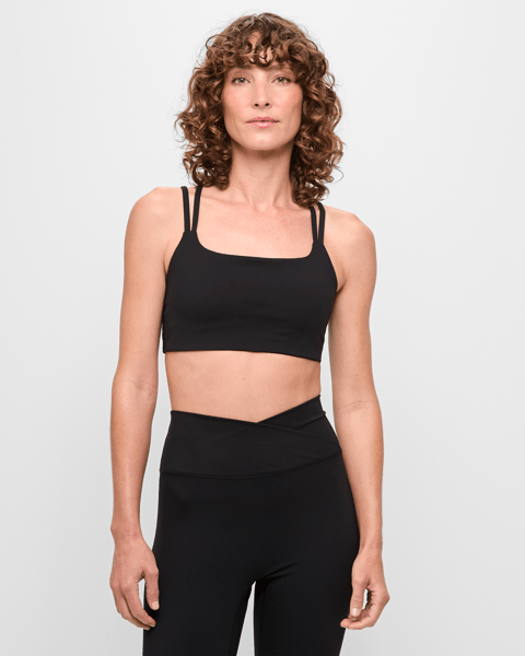 Active Low Impact Strappy Back Studio Soft Crop Top | Target Australia