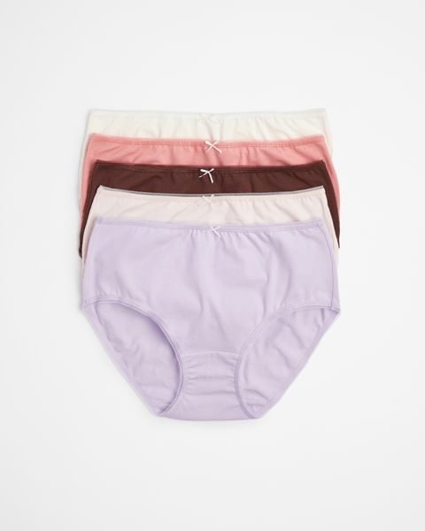 5 Pack Cotton/Elastane Midi Briefs | Target Australia