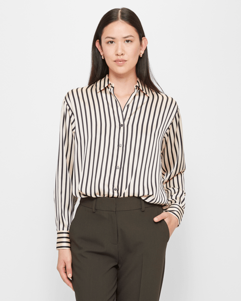 Long Sleeve Satin Shirt - Preview | Target Australia