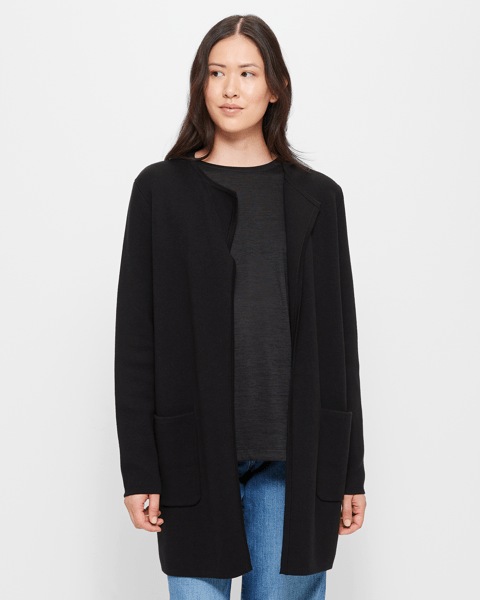 Australian Cotton Half Milano Coatigan | Target Australia