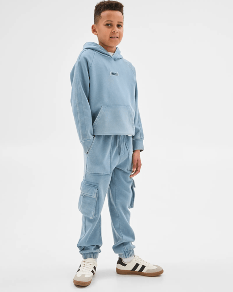 Australian Cotton Blend Wash Trackpants - Blue | Target Australia
