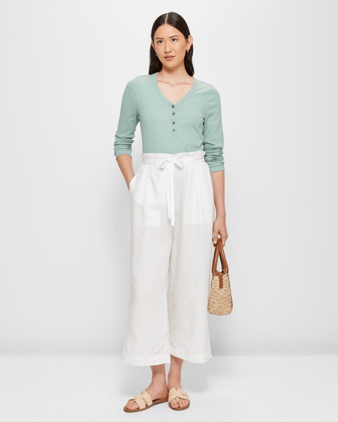 Paperbag Tie Waist Culotte Pants | Target Australia