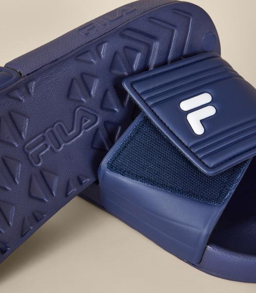Fila blue slides store