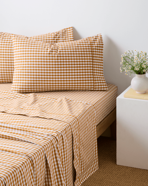 Australian Cotton Mix & Match Fitted Sheet - Amber | Target Australia