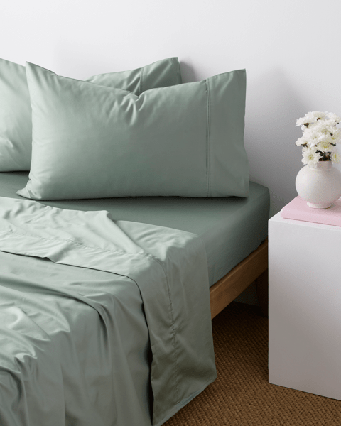 Egyptian Cotton 600 Thread Count Pillowcase 2 Pack - Sage Green | Target Australia