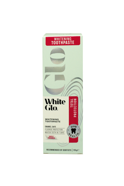 White Glo Gum Health Total Protection Whitening Toothpaste 115g ...