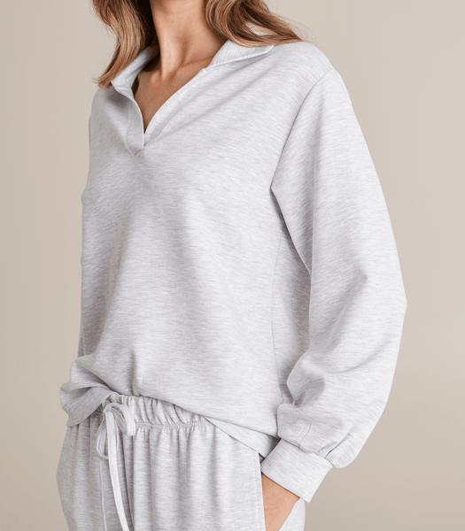 Modal Sleep Sweat Notch Collar Jumper | Target Australia