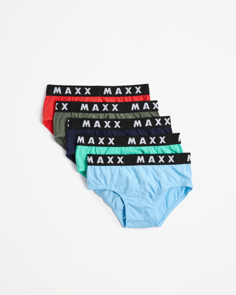 Maxx Boys Trunks 5 Pack - Red/Green/Blue | Target Australia